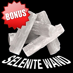 Extreme Rocks & Fossils Amethyst Cluster - .5 to 1 pounds of Powerful, deep Purple Crystals. Geode from Uruguay. Includes Bonus 3 inch Selenite Wand