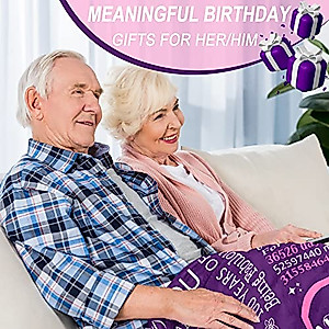 Omokil 100th Birthday Gifts for Women, Gift for 100 Year Old Female,100 Birthday Decorations, 100th Birthday Gifts Ideas for Grandma, Mom, Friend, Sister, Wife, Aunt, Coworker Blanket (50" X 60")