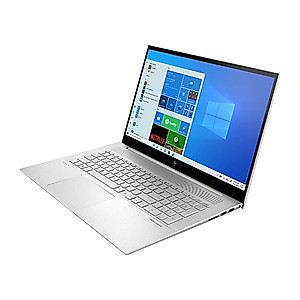 HP 2022 Envy 17.3" FHD Touchscreen Laptop Computer, 11th Gen Intel Core i7-1165G7, 16GB RAM, 512GB PCIe SSD, Backlit Keyboard, Iris Xe Graphics, Webcam, B&O Audio, Win 11 Pro, Silver, 32GB USB Card