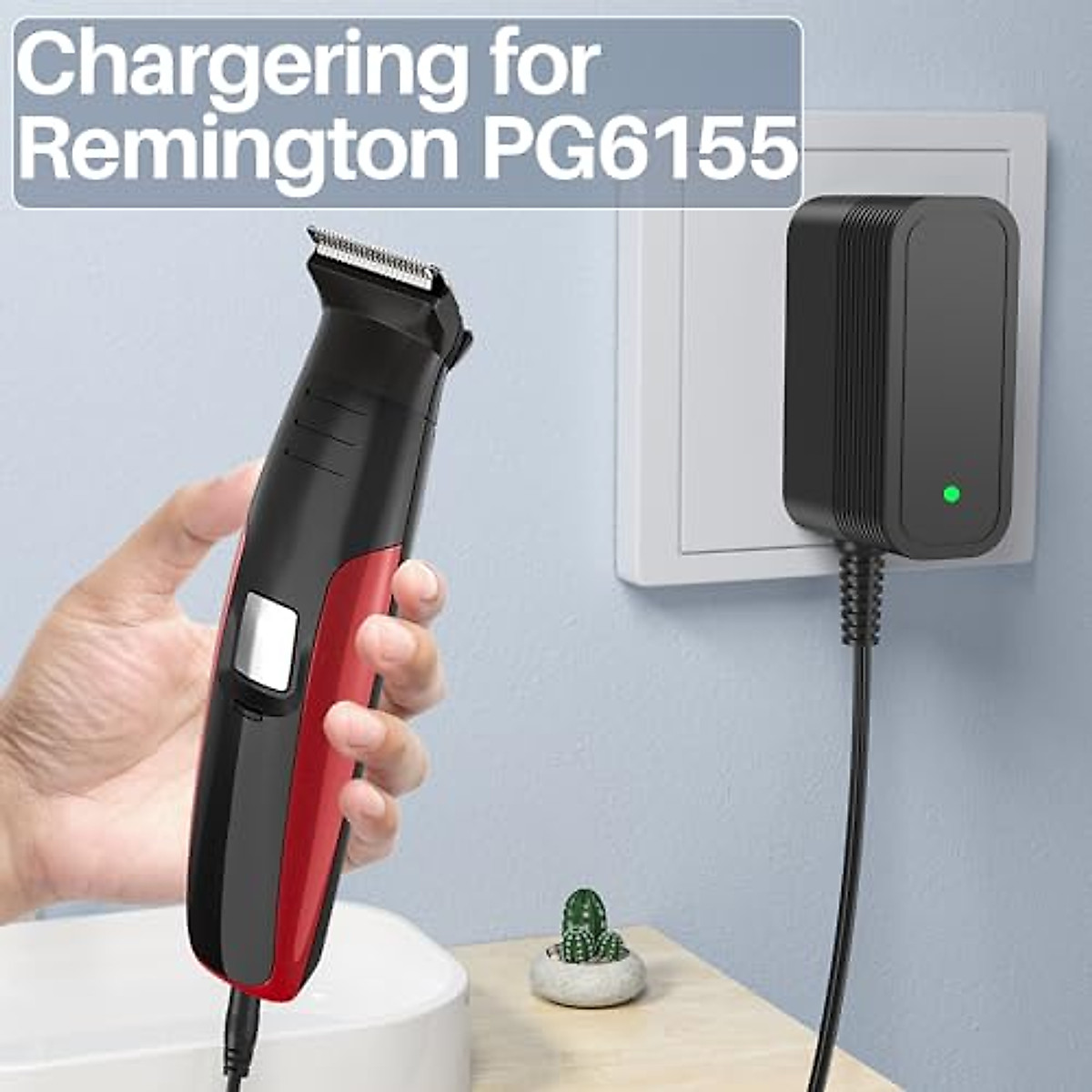 5 V Power Supply for Remington Shaver Charger Cord for Remington Beard Trimmer PG6025 PG250 PG525 PG6145 PG6155 PG6135 PG6015 PG6060 MB4040 MB4045 Shaver for Men Charger for Remington Replacement