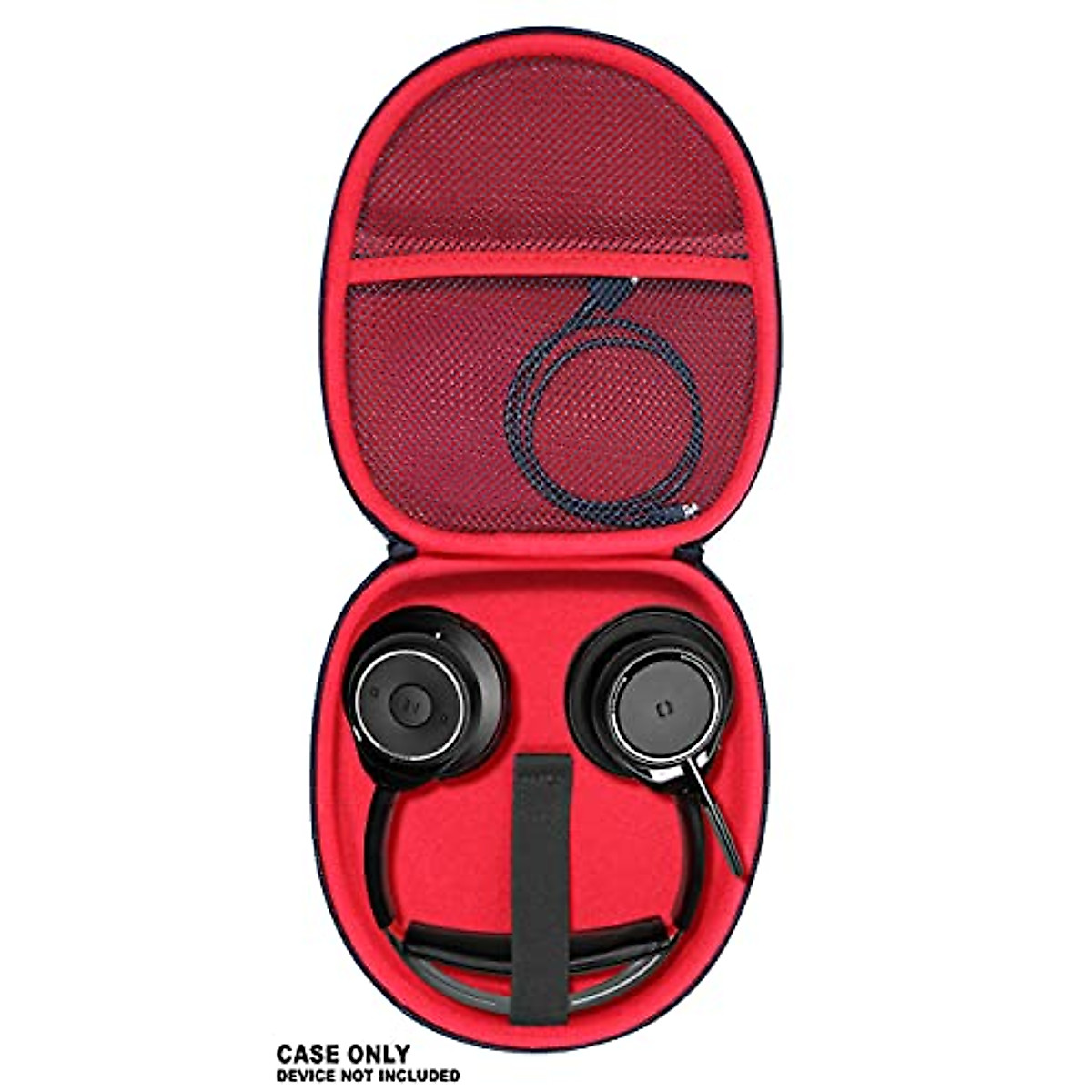 Alltravel Headset Case for Plantronics Voyager Focus UC, Blackwire 3210, C3210, 5210, 5220, 3220; Also for Jabra Evolve 65, 65UC, 40, 40 UC, 20 UC; H800, H820e, H390, h540, H650e, H570