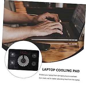 Abaodam Laptop Radiator Cooling Bracket Cooler Fan Laptop Gaming Laptop Cooler Laptop Fan Stand Laptop Cooling Fan Laptop External Fan Laptop Cooling pad air Fan Cooling Rack n5 Metal USB
