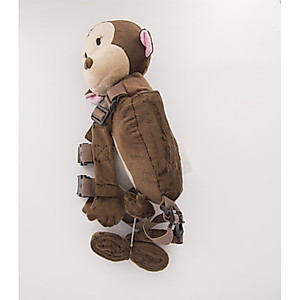 Berhapy 2 in 1 Female Orangutan Toddler Safety Harness Backpack Children's Walking Leash Backpack Toddler Leash for 1-3 Years Old Kid Leash for Girls