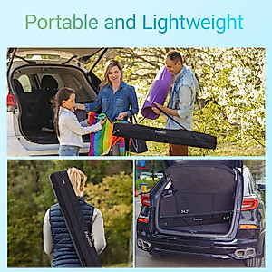 OlarHike Portable Projector Screen with Stand, 100-inch Outdoor Indoor 16:9 4K HD PVC Projection Screen, 1.2 Gain Movie Screen with Carry Bag Wrinkle-Free Design for Home Theater Backyard Movie Night