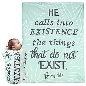 Mr. Pen- Baby Blanket with Bible Verse, 27 X 40 Inch, Unisex, Bible Quote Blanket, Plush Baby Blankets, Soft Baby Blankets, Newborn Blanket, Blanket Baby, Bible Verse Blanket