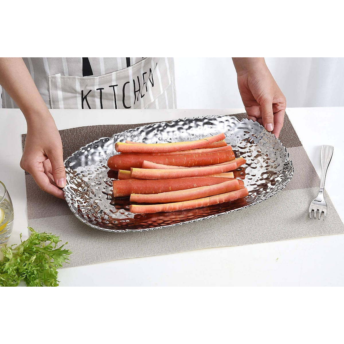 Pampa Bay Millennium Porcelain Large Serving Platter, 14 inch