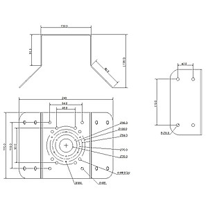 Corner Mount Bracket PFA151 for Dahua Bullet and PTZ Cameras