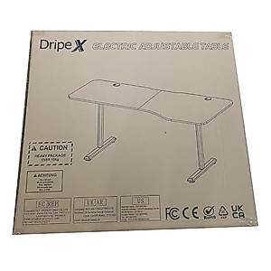 Dripex Adjustable Electric Standing Desk, 63 inch, Brown Walnut