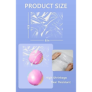 Im.Create Shrink wrap Bags - 100pcs Clear Heat Shrink Wrap for soap - PVC Remote Control Cover 4x6 Inches Shrink Plastic