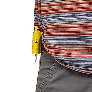 Burn Pepper Spray Keychain for Self Defense - Max Strength OC Spray - 1/2oz Molded Case Yellow