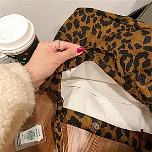 AioTio Women Handbag Shoulder Bag Women Handbag Large Fabric Bag Shopping Bag（leopard）