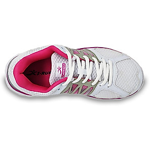 I-RUNNER Woman Miya White/Pink Leather/Mesh 10 Wide (D) US