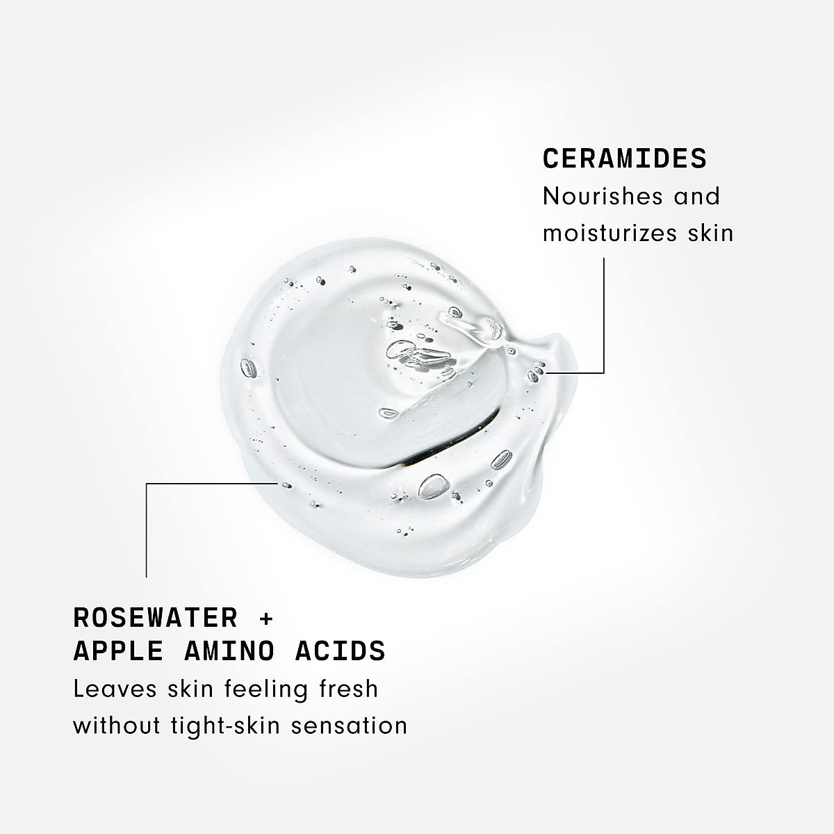 Versed Wash It Out Gel Face Cleanser - Mild, Non-Stripping Gentle Gel Facial Wash with Nourishing Rosewater and Moisturizing Ceramides - Vegan (4 fl oz)