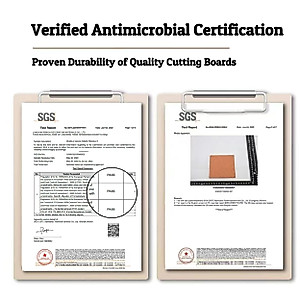 BestCook Kitchen Wood Fiber Cutting Board, High Density Non-Porous Wooden Chopping Board with Juice Groove and Non-slip Feet, BPA Free, Dishwasher Safe, Knife Friendly for Meat Bread Fruit, Wooden