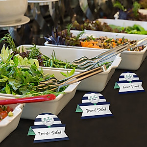 Big Dot of Happiness Par-Tee Time - Golf - Birthday or Retirement Party Tent Buffet Card - Table Setting Name Place Cards - Set of 24