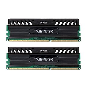 Patriot Viper 3 DDR3 RAM 16GB (2X8GB) 1866MHz CL10 1.5v UDIMM Desktop Gaming Memory Kit Compatible with XMP - PV316G186C0K