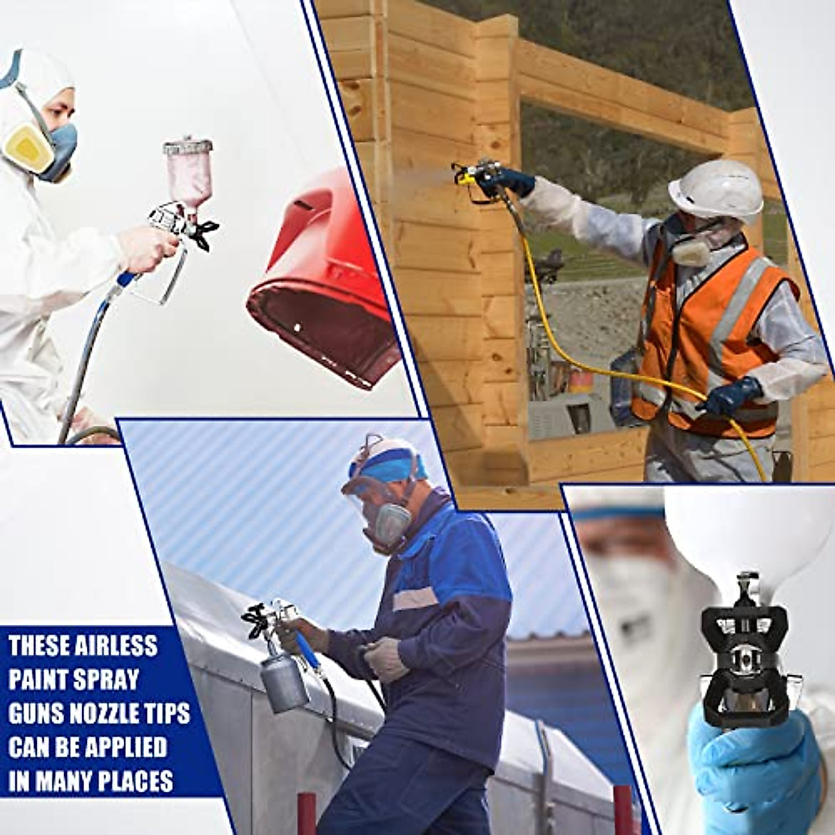 2 Sets 3600PSI Airless Paint Spray Gun High Pressure Airless Paint Sprayer Gun with 517 Tip Swivel Joint for Pump Sprayer Parts Accessories