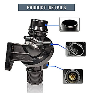 GOCPB 11538648791 Thermostat Housing with Sensor Assembly Replacement for BMW E84 F10 F22 F30 F33 228i 320i 328i 428i 528i X1 X3 X4 X5 Z4 N20 2.0L Replace 11538635689 11538636595 (N20)