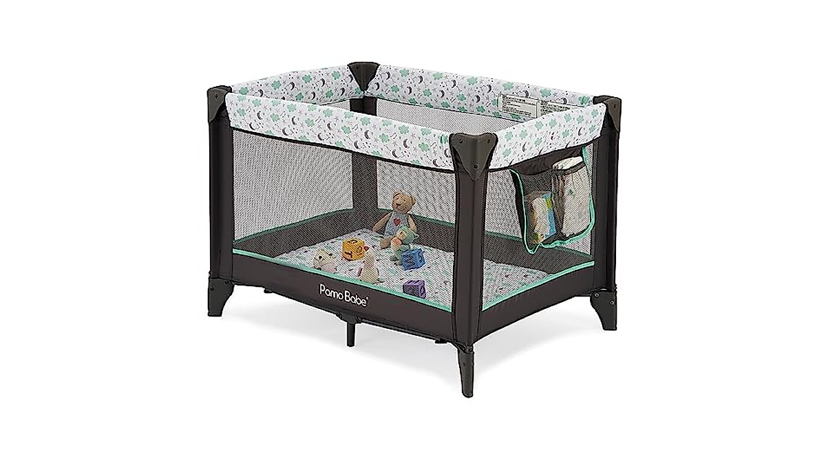 Pamo Babe Portable Baby Playpen – Compact, Stable & Travel-Friendly