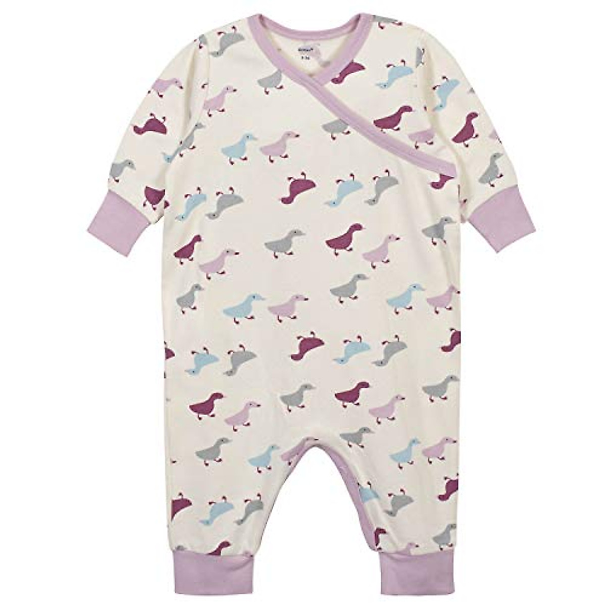 Grow by Gerber Baby Girls 3-Pack Coverall Set, Pink/Ivory, 3-6 Months