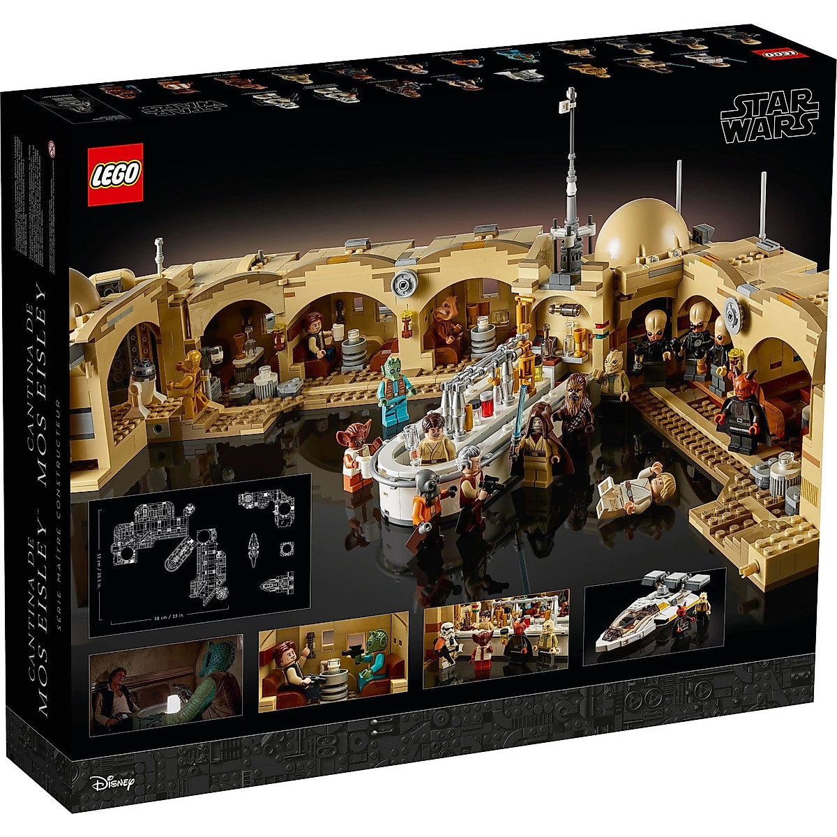 LEGO Star Wars: A New Hope Mos Eisley Cantina 75290 Building Set, Master Builder Series, Model Kits for Adults to Build, Collectible Gift Idea