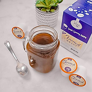 Joffrey's Coffee - French Roast Blend, Rich Coffee Blend, Artisan Dark Roast, Arabica Coffee Beans, Full-Bodied Blend, Hints of Caramel & Chocolate, Keurig 2.0 Compatible (Single Serve Cup, 24 Count)