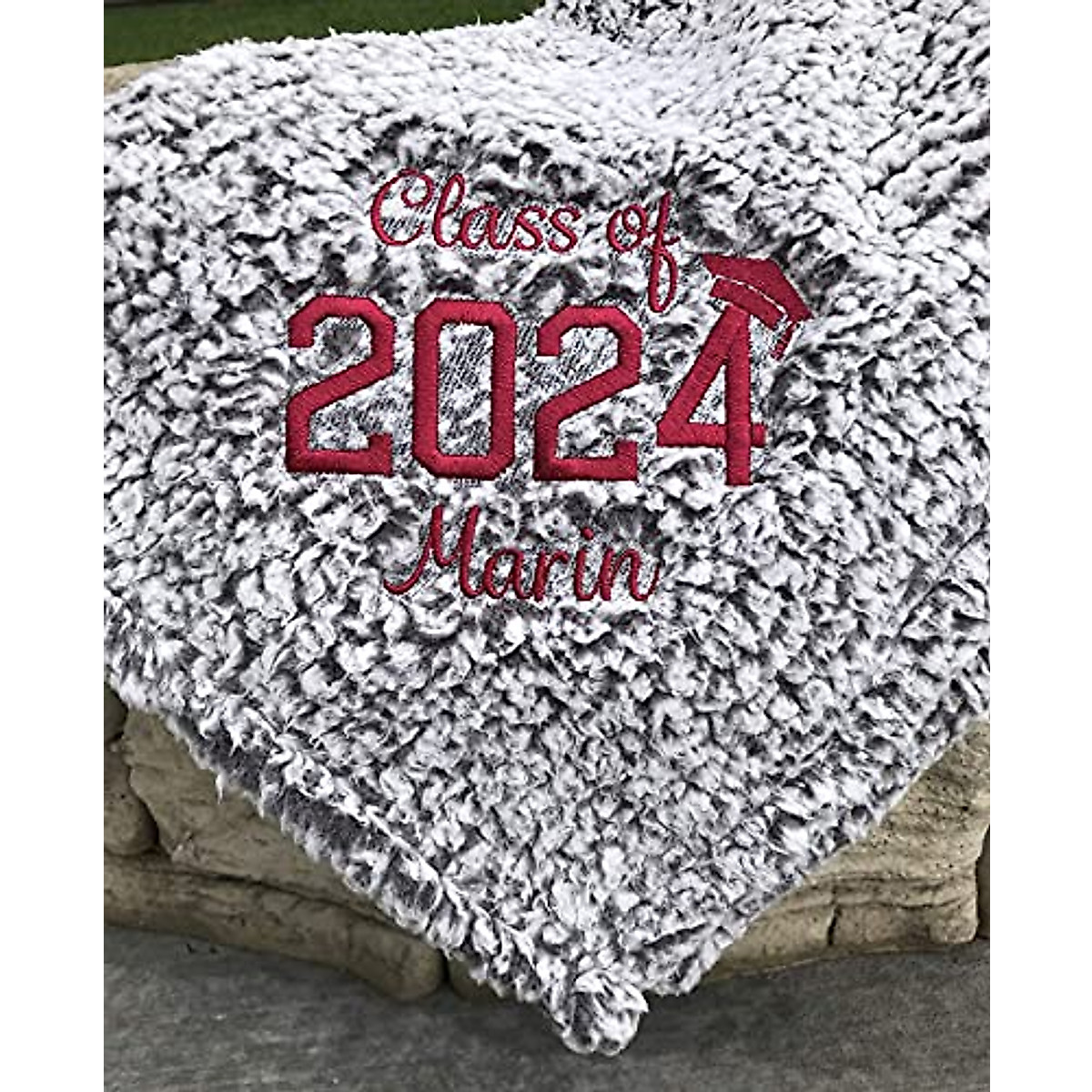 The Crafty Engineer Custom Senior 2023 Gift Sherpa Throw Blanket