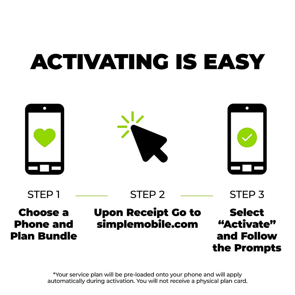 Simple Mobile Moto G Power 5G + Unlimited Talk, Text & Data 30-Day Plan (Locked)