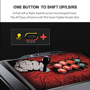 PXN Pro Arcade Fight Stick X9 Street Fighter Arcade Stick Game Fighting Joystick for PS4/PS3 /Xbox Series X/S/Xbox One/Switch/Window PC