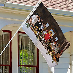 The Last Send Flag 3x5 Feet Flag Funny Poster Durable Man Cave Wall Flag with 2 Brass Grommets This beautiful entertaining banner flag for College Dorm Room Decor,Outdoor,Parties gifts, travel, filming, events, festivals..