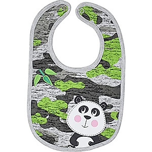 Funstuff Baby Boys 5 Pack Bibs Lion Panda Dinosaur Tiger Shark Infant