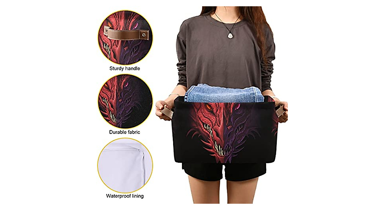 Magical Dragon Storage Bins - Collapsible Home Organizer