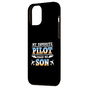 iPhone 13 Pro Max Pilot Calls Me Son Airplane Aviation Helicopter Graphic Case
