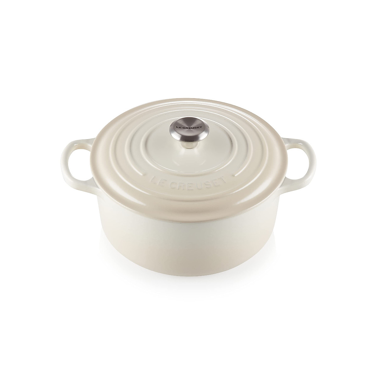 Le Creuset Enameled Cast Iron Signature Round Dutch Oven, 3.5 qt. , Meringue