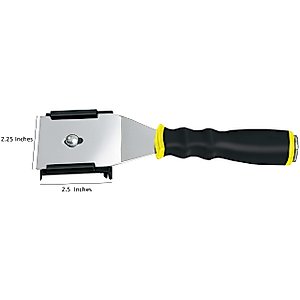 ALLWAY F42X Soft Grip Extendable Push/Pull Scraper with Removable 4-Edge Blade, 2-1/2”