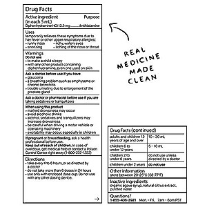 Genexa Kids' Liquid Allergy Medication - 4oz - Effective Antihistamine Medication for Children - Organic Agave Flavor - Certified Vegan, Gluten-Free & Non-GMO