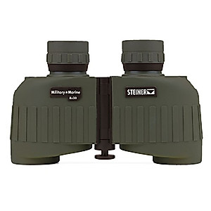 Steiner Military-Marine Series Binoculars, Lightweight Tactical Precision Optics for Any Situation, Waterproof, Green, 8x30