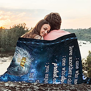 Stepped Up Dad Blanket Birthday Gifts Warm Blankets for Stepdad from Daughter or Son Unique Father's Day Blanket Stepfather Super Soft Flannel Throw Blanket for Couch, Bed, Sofa 50"X40"