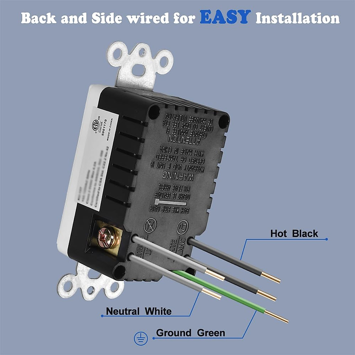 Tuya APP Smart WiFi Outlet with USB Port, 5V 2.4A USB Charger Outlet Compatible with Alexa, Google Assistant, ETL&FCC Listed, KS-15T/WU, White (2 Pack)