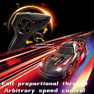 The perseids RC Drift Car 1/16 Remote Control Car High Speed RC Race Cars for Adults 4WD 20KM/H 2.4G Offroad RTR Speed Control Drifting Vehicles Toy with Drifting + Racing Tires