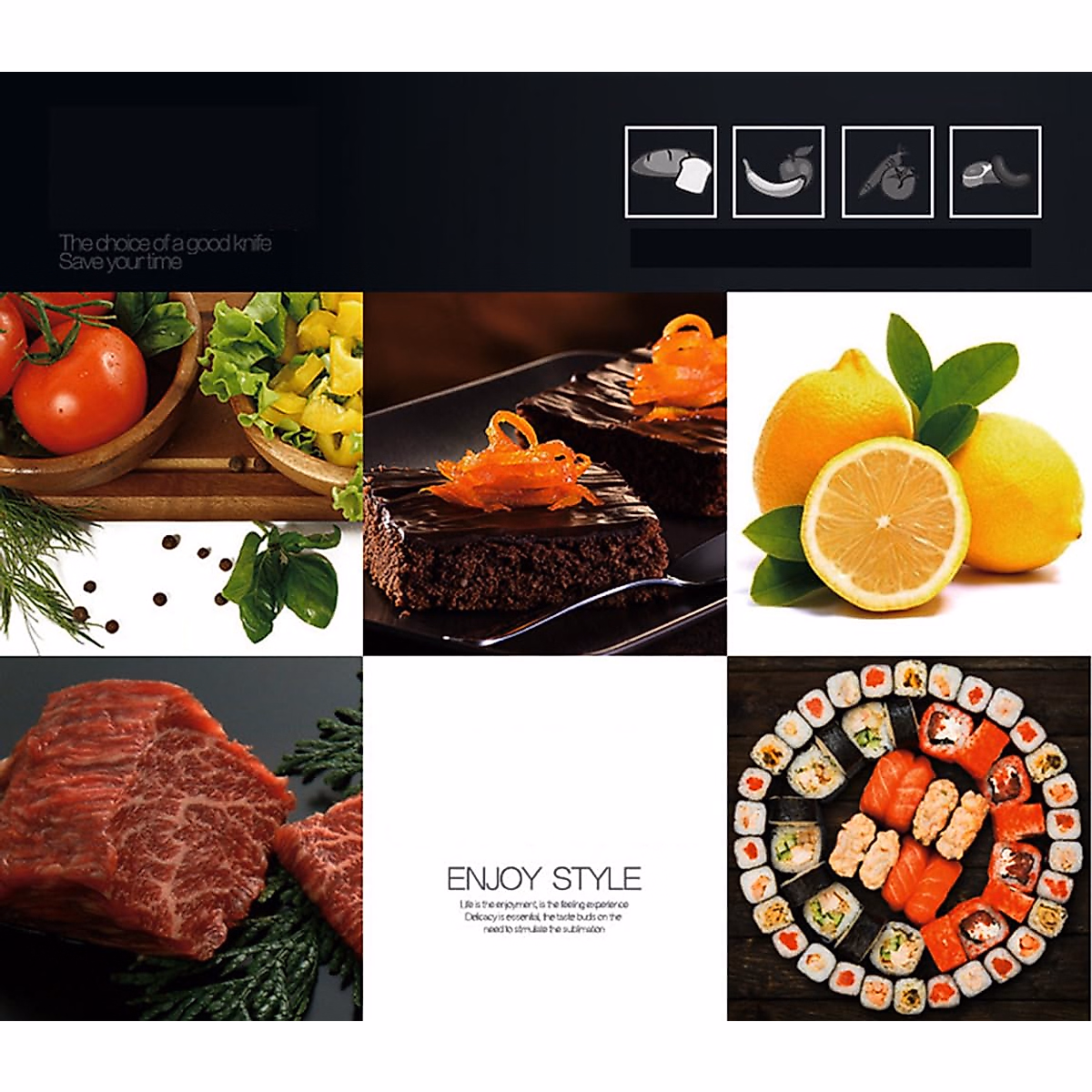 Damascus Knife Set 9 Piece Kitchen Knife Sets Honeycomb Resin Handle 9Cr18MoV Ultra Sharp Professional Chef Knives Set for Cooking Exquisite Cutlery set