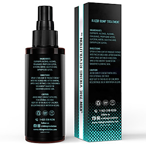 Viking Revolution Razor Bumps Treatment for Men Ingrown Hair Removal - After Shave for Men Ingrown Hair Serum - Salicylic Acid Bump Stopper Ingrown Hair Treatment for Men Razor Burn Treatment for Men