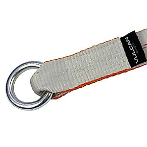 VULCAN Car Tie Down with Flat Hooks - Lasso Style - 2 Inch x 96 Inch - 4 Pack - Silver Series - 3,300 Pound Safe Working Load