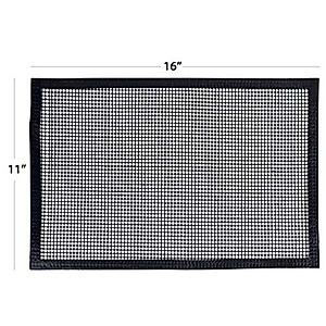 BBQ Butler Non-Stick BBQ Mesh Grill Mat- Perfect For Smokers - Traeger, Green Egg, Kamodo Compatible
