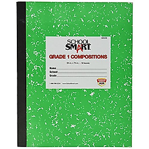 School Smart - 85298 Skip-A-Line Composition Book - Grade 1 - 9 3/4 x 7 3/4 - Green - 50 Sheets - 100 Pages
