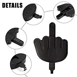 seOSTO Finger Key Hanger, Funny Adhesive Key Hook Key Holder for Wall, Wall Hooks for Hanging Keys Entryway Hallway Decor/Office Funny Gift