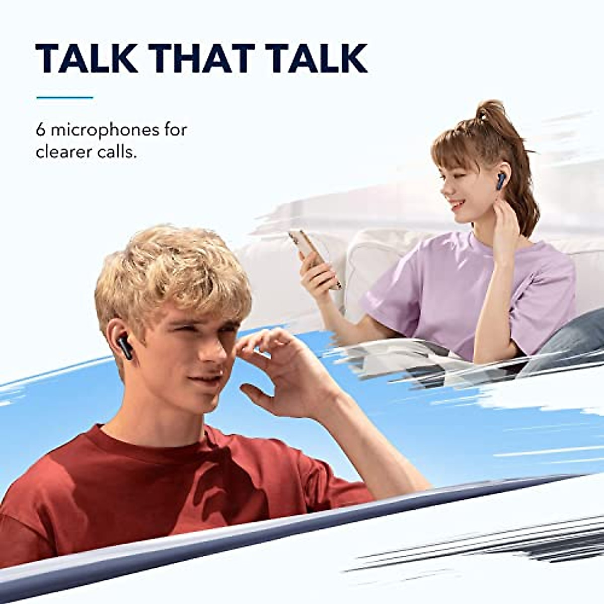 Soundcore by Anker Life P3 Noise Cancelling Earbuds, Ultra Long 50H Playtime, Fast Charging, Big Bass, Multi-Mode Noise Cancelling, AI-Enhanced Calls, Wireless Charging, App Control, Bluetooth 5.2