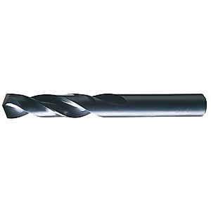 Cle-Line C23539 Heavy Duty Screw Machine Length, High Speed Steel, Steam Oxide Finish, Straight Shank, 135-Degree Split Point, Wire Size 21 (Pack of 12)