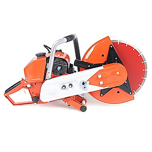 95CC 2Stroke Gas Concrete Masonry Brick Saw Cutter Circular Saw Concrete Stone Cutting Machine Metal Cement Steel Cut Off Saw Wet/Dry w/ 12"+Blade