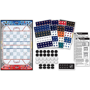 MasterPieces NHL Full League Version Checkers Board Game Team Color, 13" x 21"
